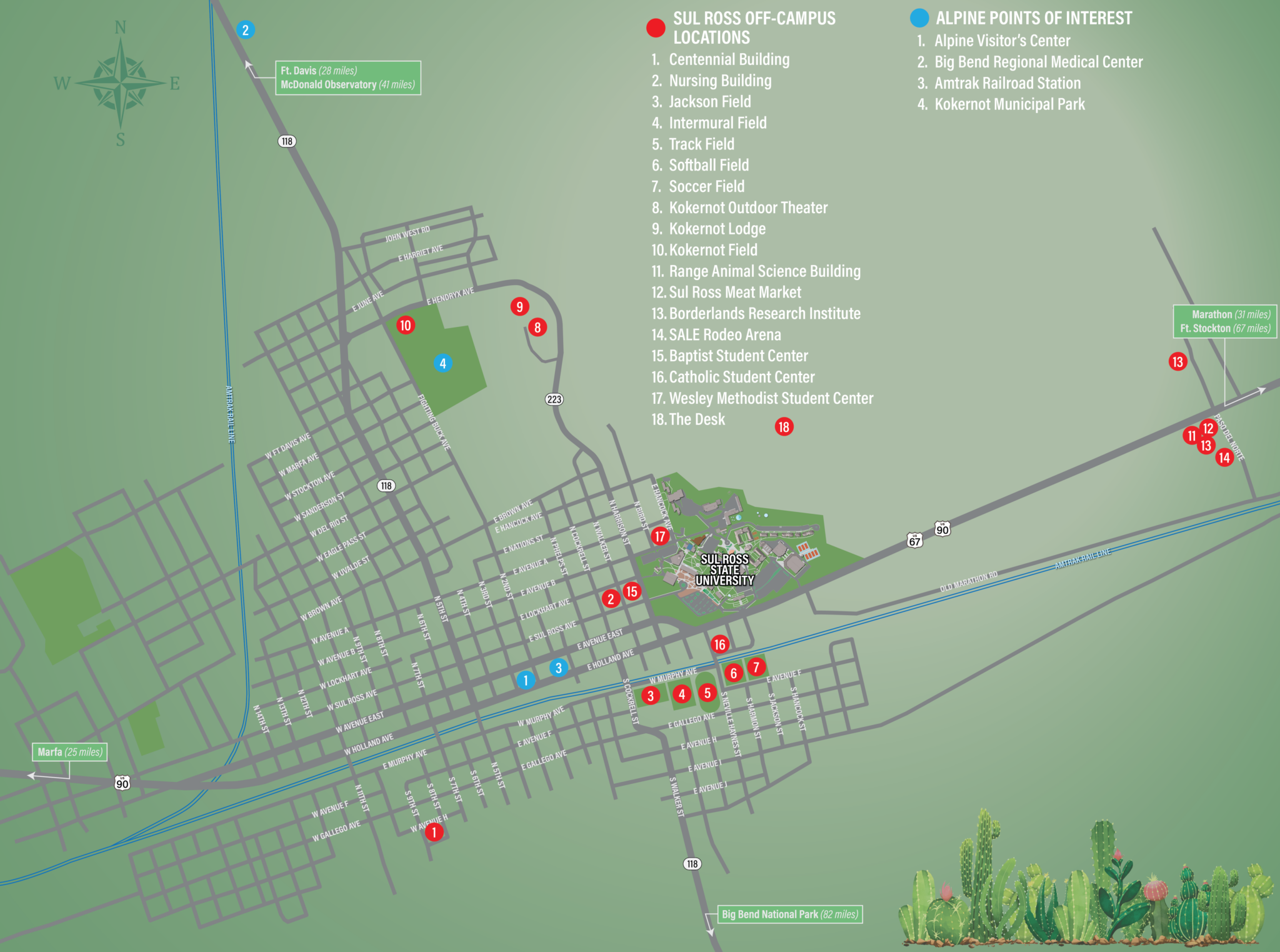 Alpine Campus Locations - SUL ROSS